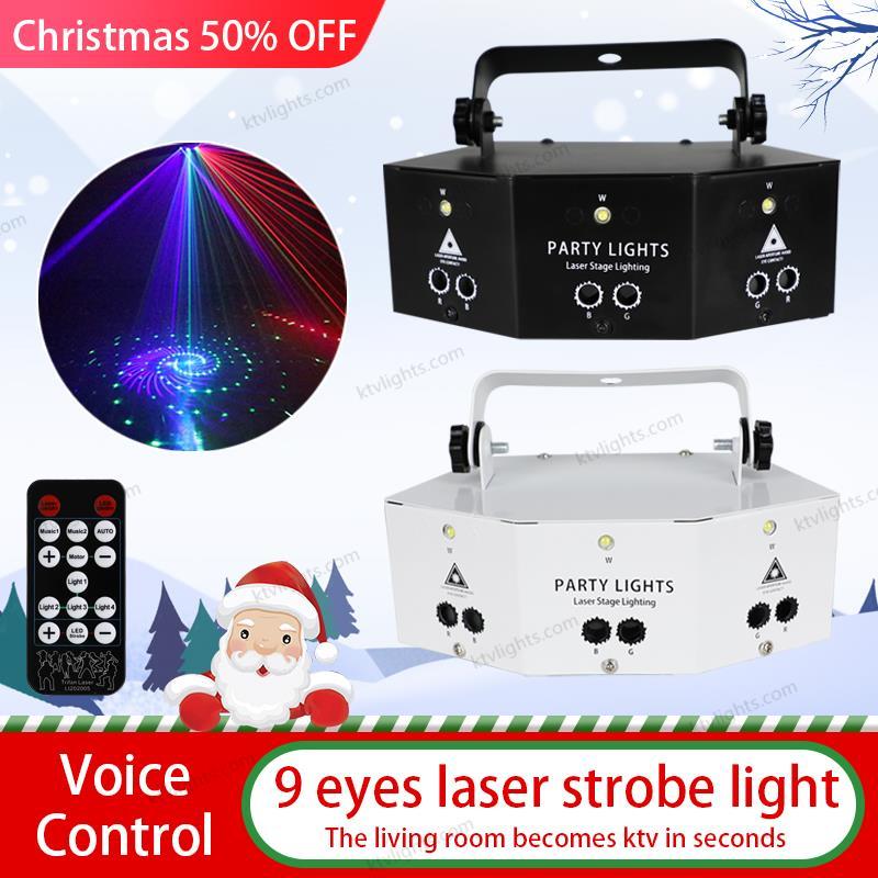 Ktvlights™ Official Retailer - new nine-eye laser strobe light