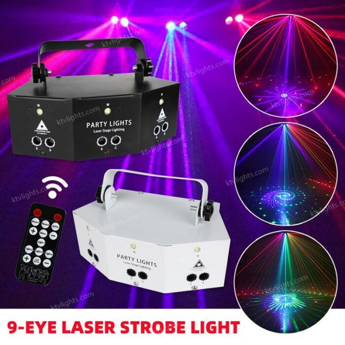 Ktvlights™ Official Retailer - new nine-eye laser strobe light